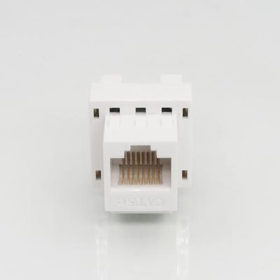 Cina Connettore trapezoidale bianco di grado Rj45 di Cat5E Jack 8p8c 90 in vendita