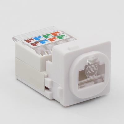 中国 Toollessの塵の証拠Cat5e Rj45台形ジャックのモジュラー ネットワーク8p8c 販売のため