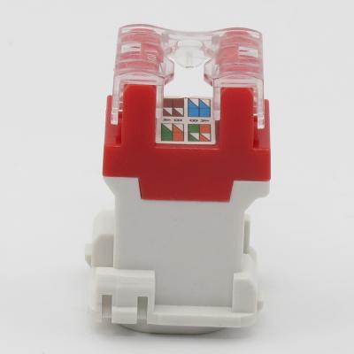 Cina Chiave di volta rossa Jack Australia Ethernet Wall Punch di Cat5e Rj45 180 giù in vendita