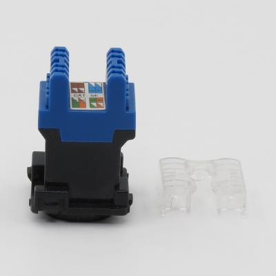 Cina Cat5E blu Jack trapezoidale un tipo australiano 8p8c UTP da 180 gradi in vendita