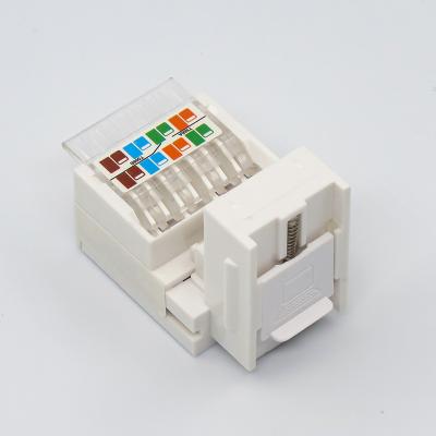 China Perfurador fêmea trapezoide do grau Rj45 de UTP Toolless Cat5e Jack 8p8c 90 para baixo à venda