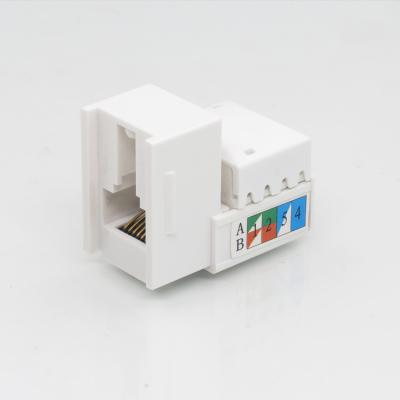 China 128 Cat5E Jack Female Rj trapezoide 45 90 graus 8p8c à venda