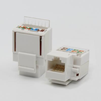 中国 Cat5e UTP Rj45 Toolless台形ジャックのABS 8p8cイーサネット 販売のため