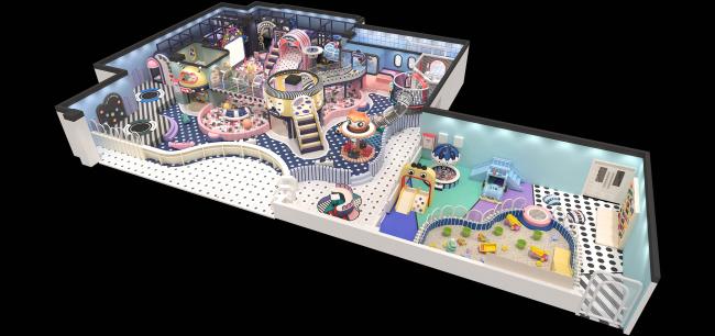 Close-up of play equipment features