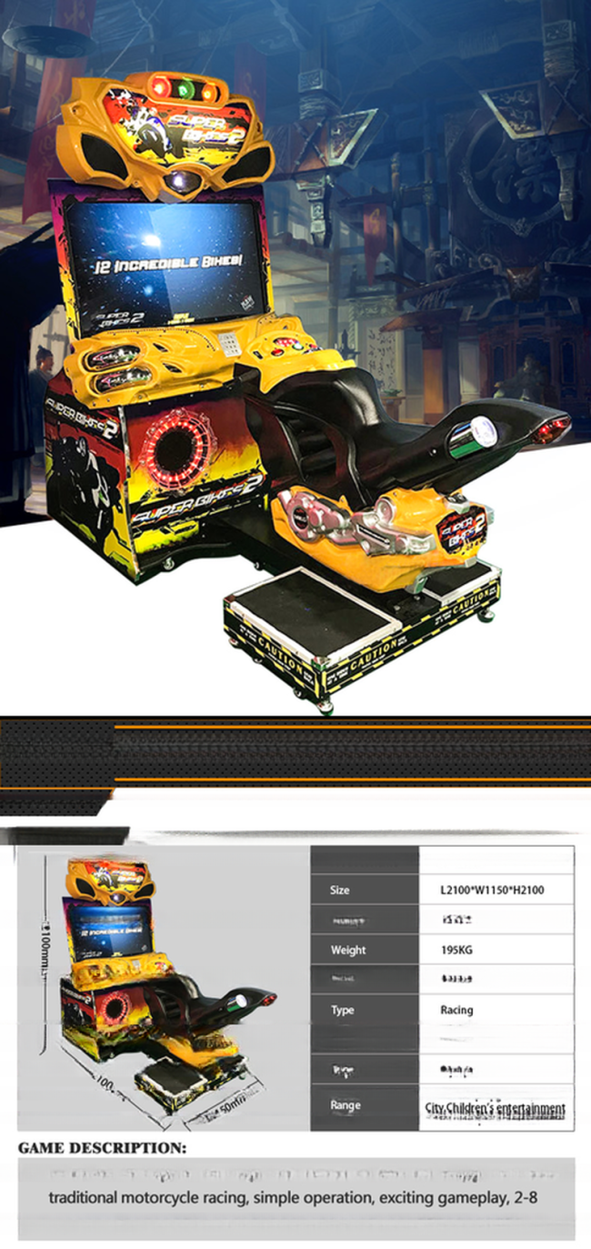 Close-up of motorcycle game controls