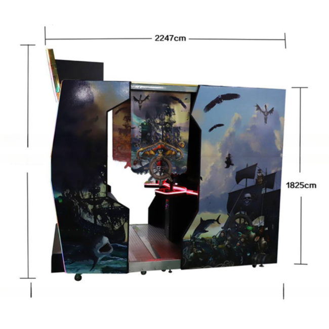 Close-up of game controls and LCD screen interface