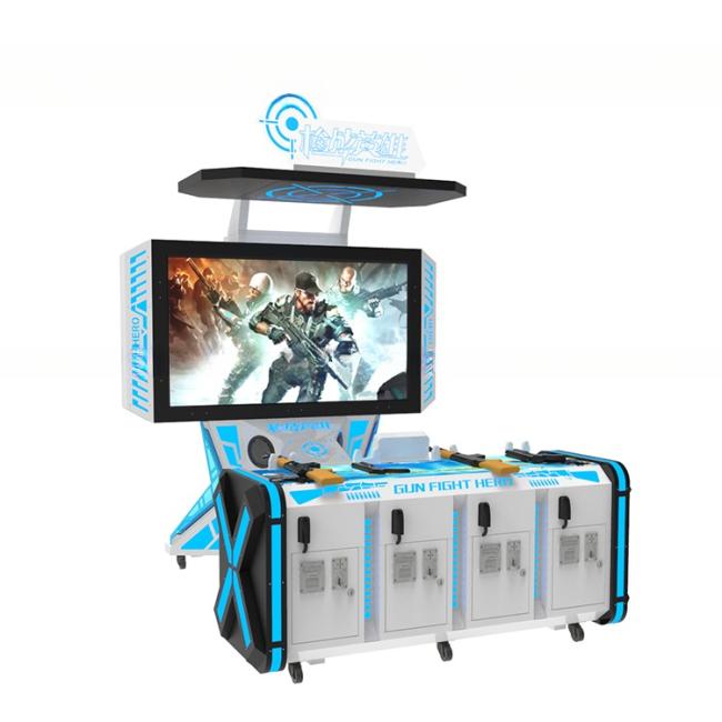 Gameplay action shot showing multiple players engaged