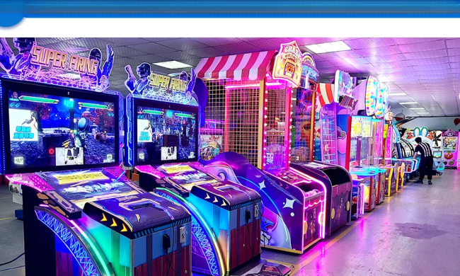 Side view of the arcade machine