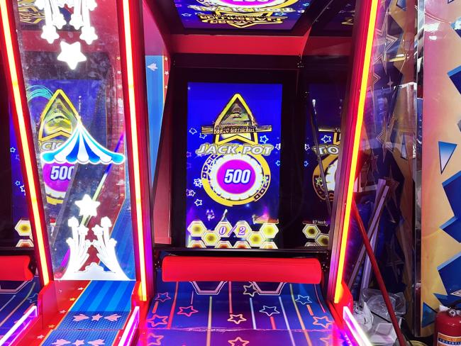 Full machine in amusement center setting