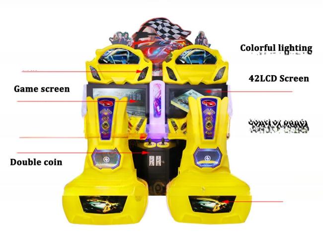 3D Video Outrun Racing Car Game Machine front view
