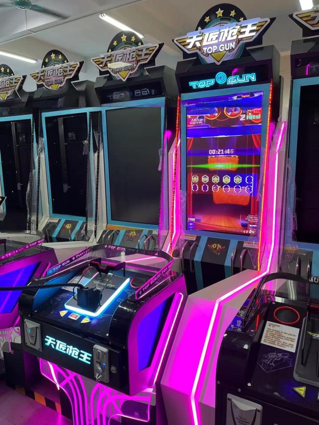 Two players enjoying the shooting game