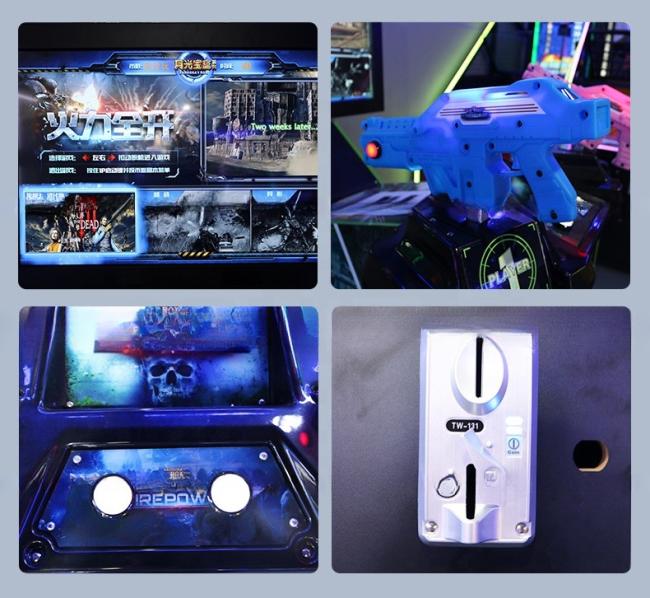 Game machine in operation with player