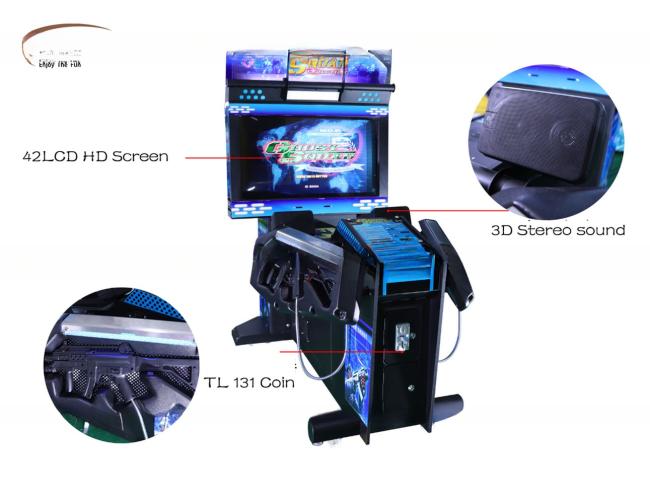 Close-up of gun controllers for shooting game