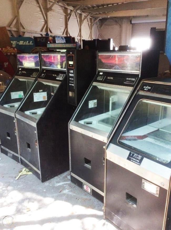 Full cabinet view showing LED lighting effects