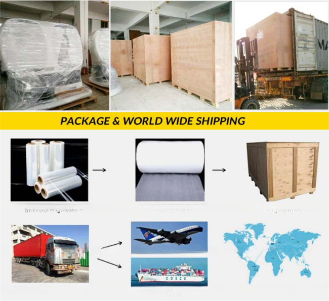 Packaging example showing protective materials