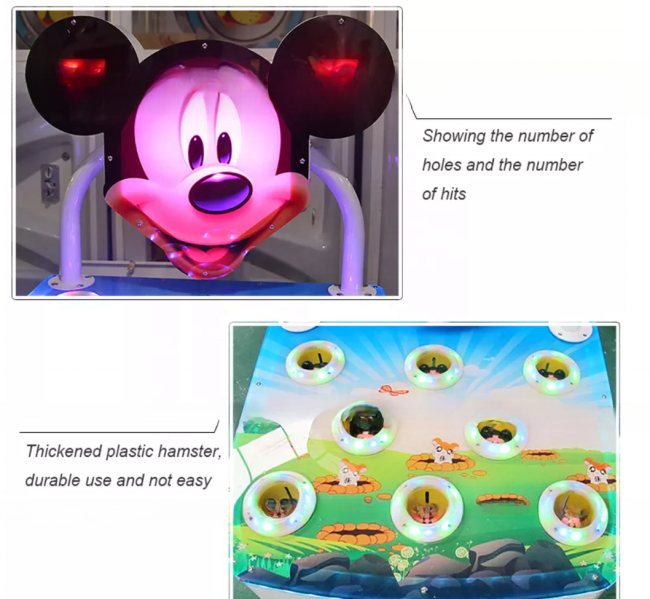 Close-up of game controls and display