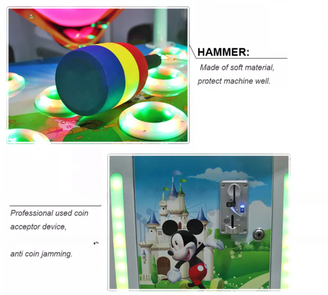 Side view of amusement equipment