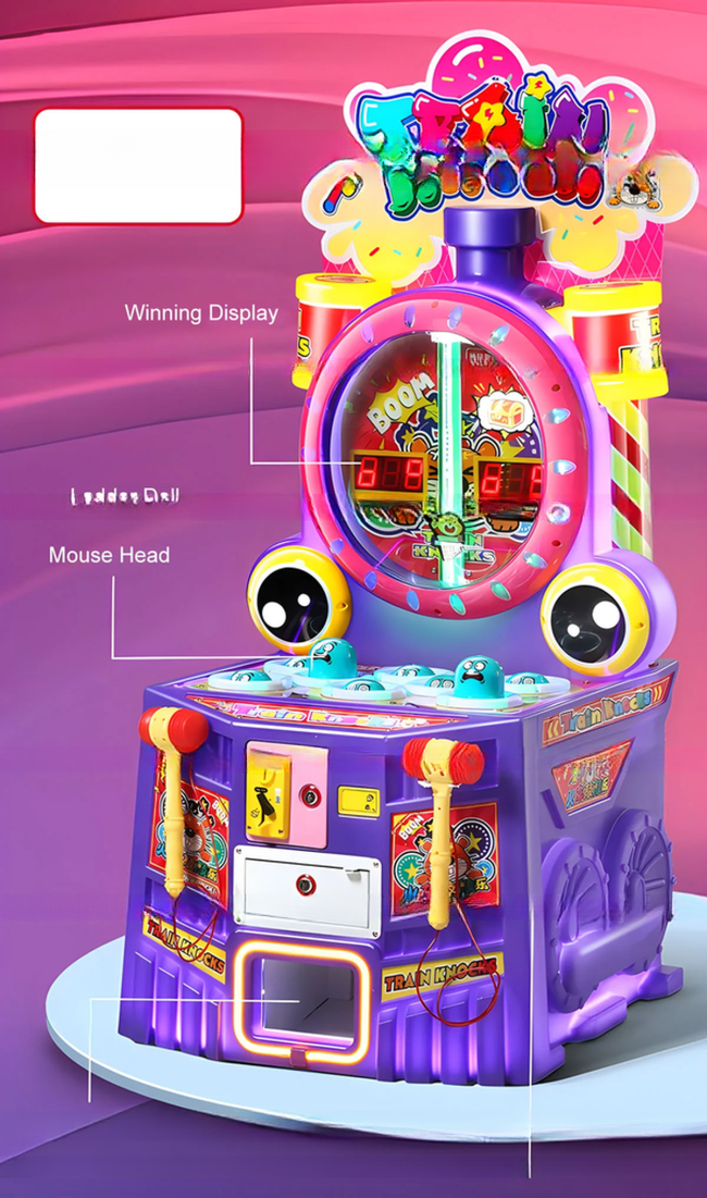 Game screen display with scoring system