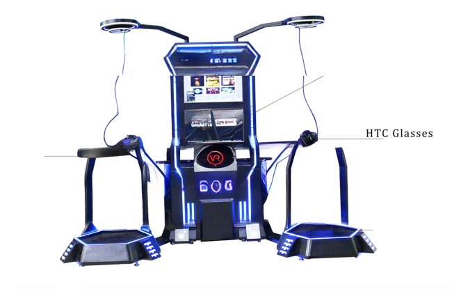 Close-up of VR Magic Box controls and interface