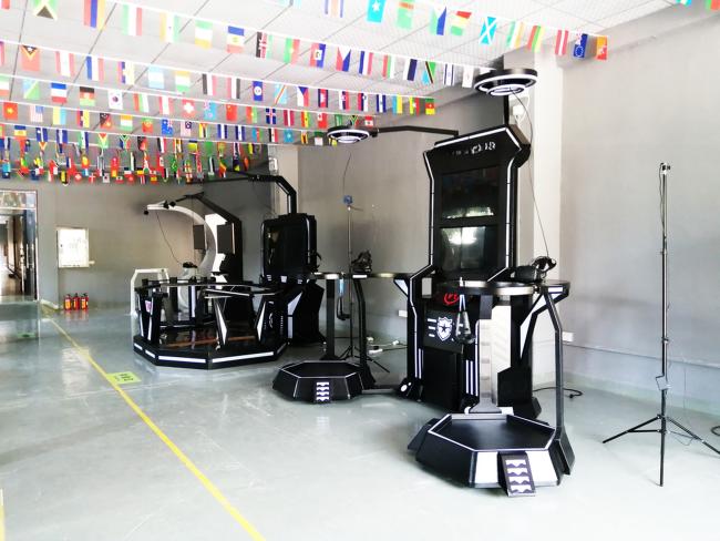 VR Double Magic Box gaming simulator front view