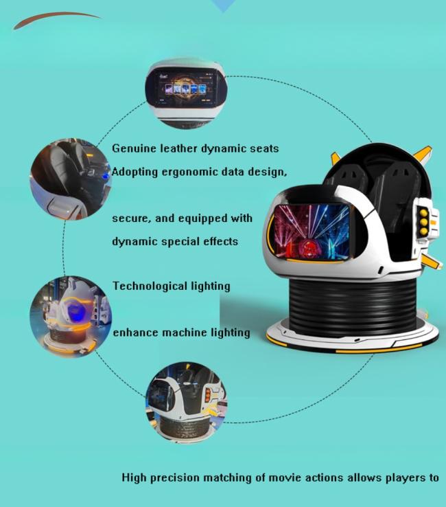 Demonstration of VR simulation experience with motion effects
