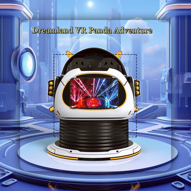 Close-up of high-quality VR headset and control panel