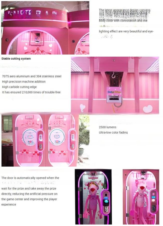 Game machine in operation at arcade