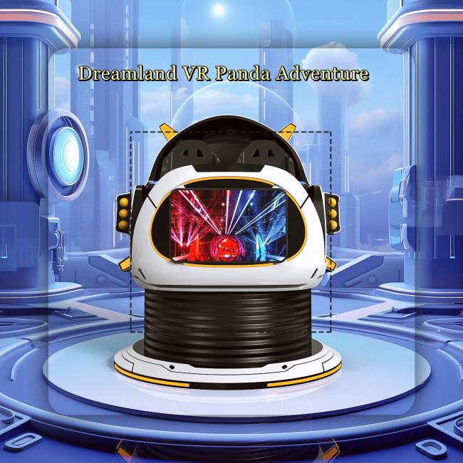 VR Simulator side angle showing rotation mechanism