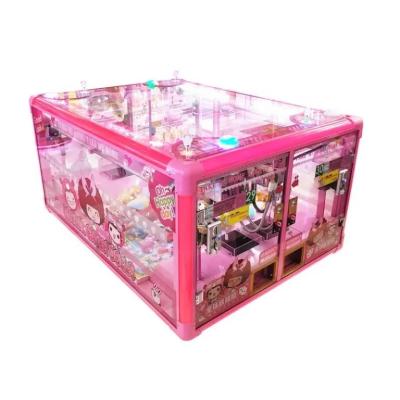 Cina Il colore premiato di rosa della macchina dell'artiglio del cubo di 4 giocatori con luce attraente 5 pollici graffia in vendita