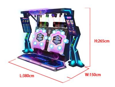 Cina 220V Arcade Video Game Machine, macchina di ballo di musica del movimento di 2 corpi in vendita