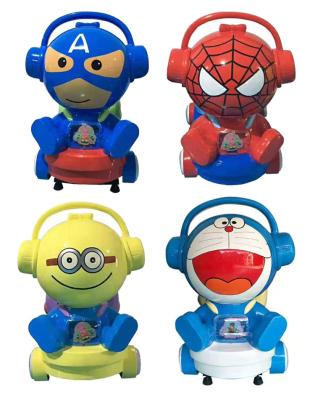Cina 1 materiale della vetroresina di giro del Kiddie del giocatore con il tema del supereroe in vendita