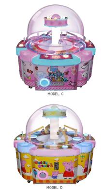 China Gift Vending Candy Pusher Machine Round Shape For 4 Players for sale