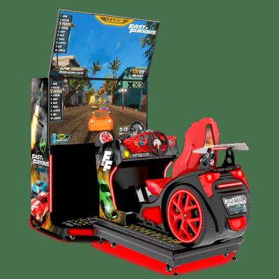 China Fast Furious Arcade Racing Game Machine 2 * 65 pulgadas pantallas UHD para 1 jugador en venta