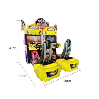China Double Outrun Car Racing Game Machine 2 Spieler Racing Video Arcade Simulator Spiele mit Schrank zu verkaufen