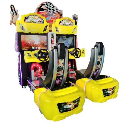 China Double Outrun Car Racing Game Machine 2 Spieler Racing Video Arcade Simulator Spiele mit Schrank zu verkaufen