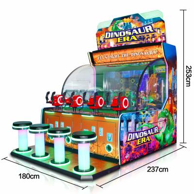 China 500W Ticket Invordering Game Machine Coin Op Dinosaur Era - 4 Spelers Ball Shooting Game Arcade Machine Te koop