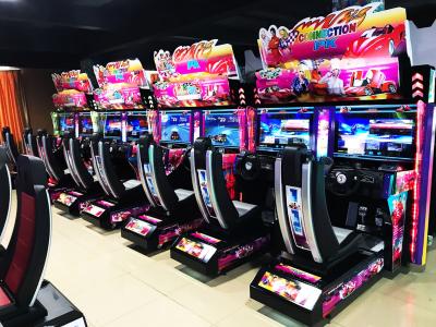 Cina Macchina da gioco arcade sicura per 2 giocatori, giochi di auto, macchina da corsa 3d per Fun City in vendita