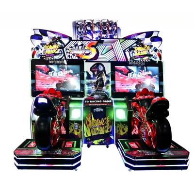 China 42 Inch Screen Moto Racing Simulator Motorcycle Gaming Simulator 400 Watt for sale