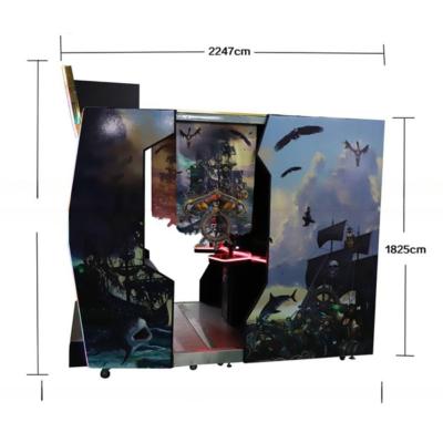 Cina Pirate Adventure Simulator Shooting Game Machine 2 giocatori realistici in vendita