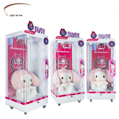 China Electric Scissors Game Machine Cutting Doll Arcade Machine OEM for sale