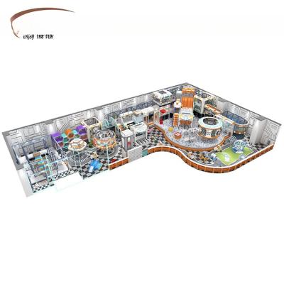 China Shopping Mall Indoor Play Area Equipment Pastel Soft Play Equipment With Ball Pool Customized for sale