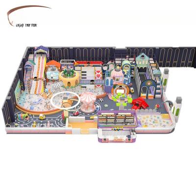 China Shopping Mall Indoor Play Area Equipment Pastel Soft Play Equipment With Ball Pool Customized for sale