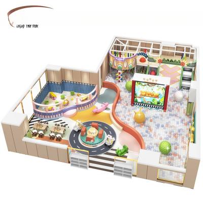 China Shopping Mall Indoor Play Area Equipment Pastel Soft Play Equipment With Ball Pool Customized for sale