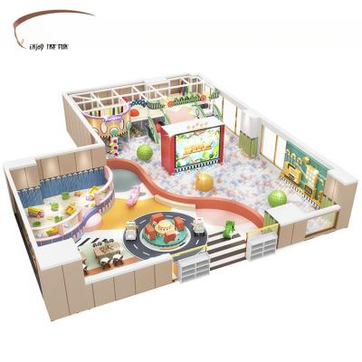 China Shopping Mall Indoor Play Area Equipment Pastel Soft Play Equipment With Ball Pool Customized for sale