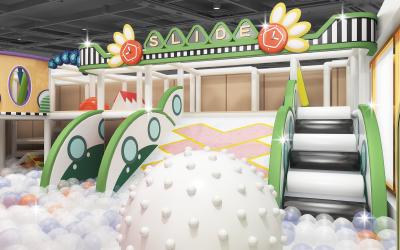 中国 パステルカラーのプラスチック製ソフトプレイグラウンド設備、ゲームセンター向けカスタム 販売のため