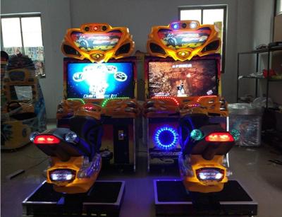 China Coin Operated Motorcycle Biker Simulator Motorcycle Motion Simulator For Funzone for sale