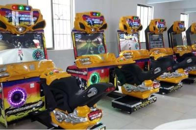China Coin Operated Motorcycle Biker Simulator Motorcycle Motion Simulator For Funzone for sale
