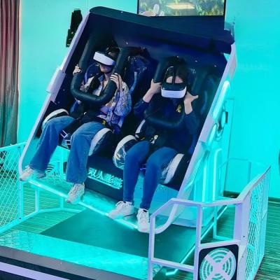 China Dreamland amusement park arcade games 9d vr simulator 2 seats 720 vr flight simulation rides for sale