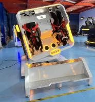 China 2 Players VR Space Shuttle 360 Simulator 3000W 8GB RAM Robotic Arm Rotation for sale