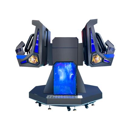 中国 9D VR ローラーコースターシミュレーター ダブルシート | インタラクティブ360°回転バーチャルリアリティライド アーケードマシン 販売用 販売のため